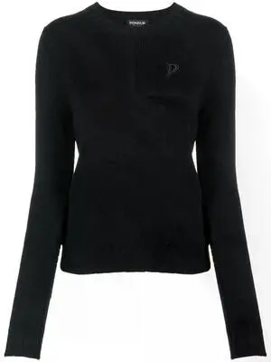 DONDUP Logo-patch Round-neck Jumper