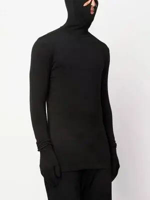 KUSIKOHC Cut-out Mask Gloved Sweatshirt