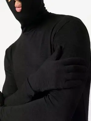 KUSIKOHC Cut-out Mask Gloved Sweatshirt
