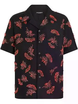 Dolce & Gabbana Bead-embellished Shirt - Black
