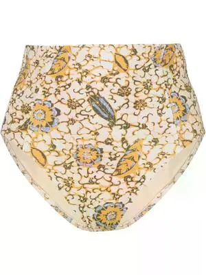 Ulla Johnson Zahara Citrus-print Bikini Bottoms