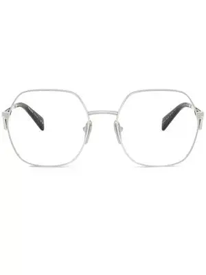 Prada Geometric-frame Glasses - Silver