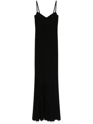 Norma Kamali Underwire-cup Fishtail Gown - Black