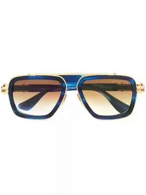 Dita Lxn-evo Pilot-frame Sunglasses - Blue