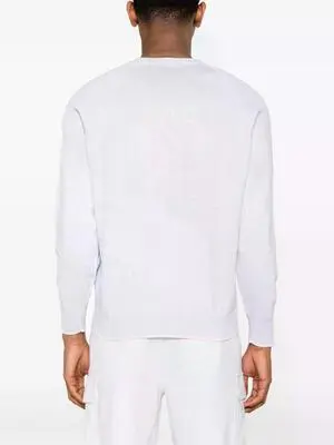 Eleventy Stripe-detail Cotton Jumper