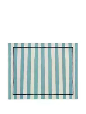 La DoubleJ Striped Linen Placemats - Blue