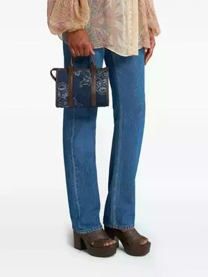 Etro Floral-jacquard Denim Tote Bag