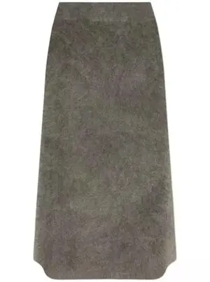 LISA YANG Asta Midi Skirt - Grey