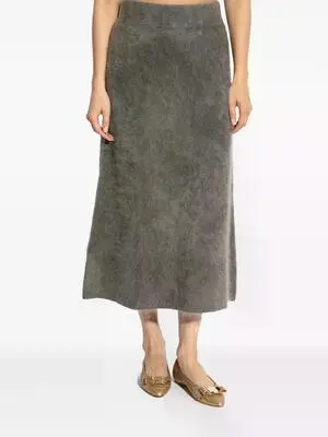 LISA YANG Asta Midi Skirt - Grey