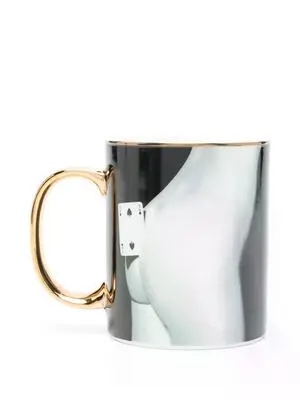 SELETTI Two Of Spades Porcelain Mug