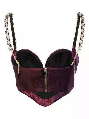 AREA Mussel Cup Bustier Top