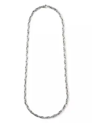 Emanuele Bicocchi Hammered-chain Necklace - Silver