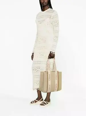 Chloé Medium Woody Tote Bag - Neutrals