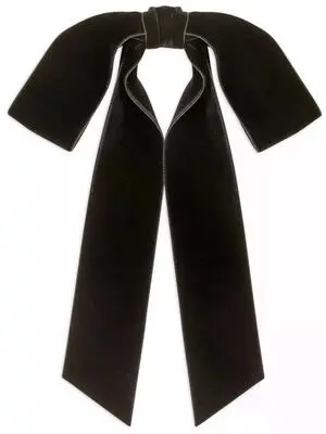 JENNIFER BEHR Velvet Headpiece With Bow Detail - Black
