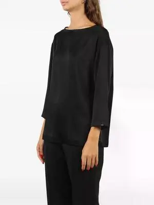 Herno Satin-weave Top - Black
