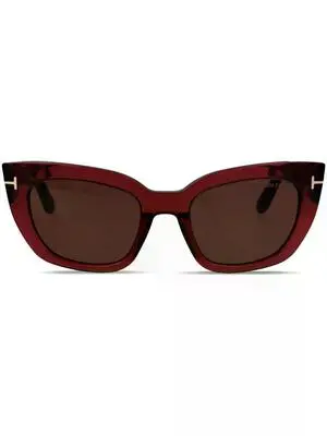 TOM FORD Pilot-frame Sunglasses - Red
