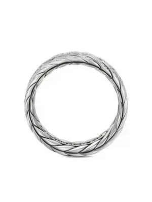 David Yurman Sterling Chevron Diamond Ring