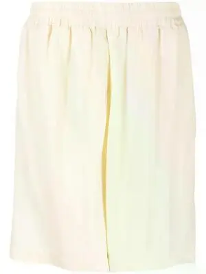 BONSAI Elasticated-waistband Wool Bermuda Shorts - Neutrals