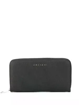 Orciani Logo Plaque Wallet - Black