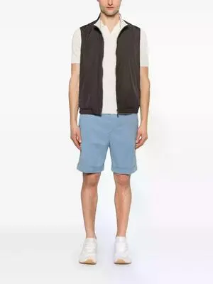 Canali Drawstring-waistband Shorts - Blue