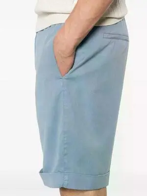 Canali Drawstring-waistband Shorts - Blue