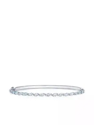 Kwiat 18kt White Gold Diamond Bangle - Silver
