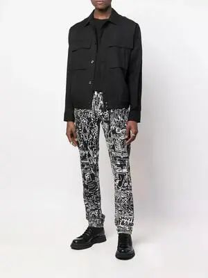 Philipp Plein All-over Graphic-print Jeans