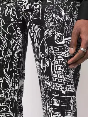 Philipp Plein All-over Graphic-print Jeans