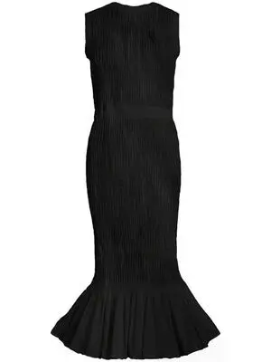 PATOU Smocked Midi Dress