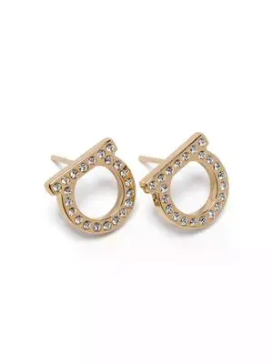 FERRAGAMO Gancini Crystal-embellished Earrings