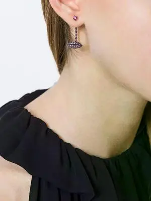 Delfina Delettrez 18kt Gold Lips Piercing Sapphire Earring
