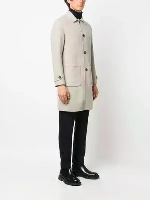 Eleventy Spread-collar Button-down Coat