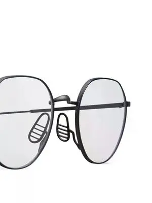 Thom Browne Round-frame Glasses - Black