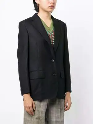 Kolor Single-breasted Blazer With Knitted Back
