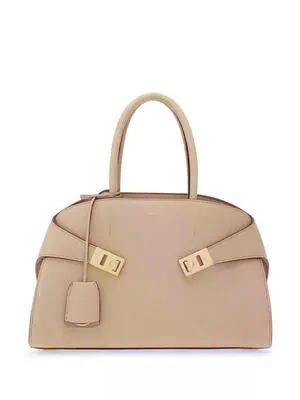 FERRAGAMO Medium Hammered Calfskin Tote Bag