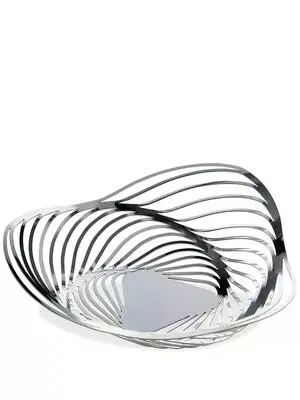 ALESSI Trinity Stainless Steel Fruit Bowl - Silver