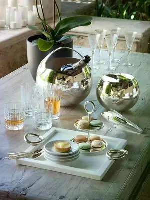 Christofle Vertigo Two-tier Pastry Stand