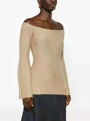 Gabriela Hearst Nelson Off-the-shoulder Wool-cashmere Sweater