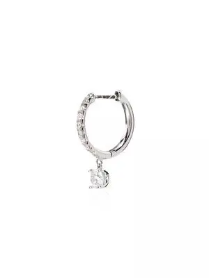 ANITA KO 18kt White Gold Diamond Hoop Earring - Silver
