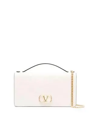 Valentino Garavani Vlogo Signature Wallet-on-chain - Neutrals