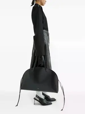 JIL SANDER Curve Large Shoulder Bag - Black