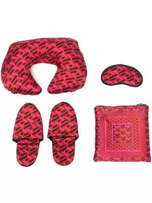 Versace Patterned Travel Set - Red