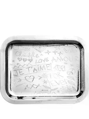 Christofle Graffiti Rectangular Tray - Silver