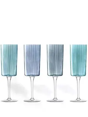 LSA INTERNATIONAL Gems Champagne Flute - Blue
