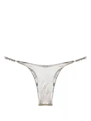 ISA BOULDER Rope Reversible Bikini Bottoms - Grey