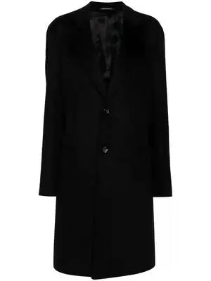 Emporio Armani Felted Wool-blend Coat