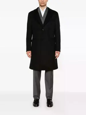 Emporio Armani Felted Wool-blend Coat