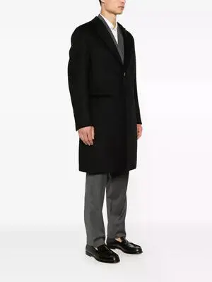 Emporio Armani Felted Wool-blend Coat