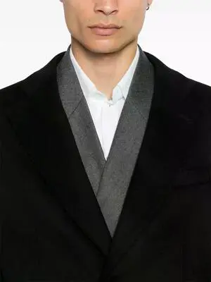 Emporio Armani Felted Wool-blend Coat