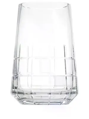 Christofle Small Graphik Crystal Vase - White